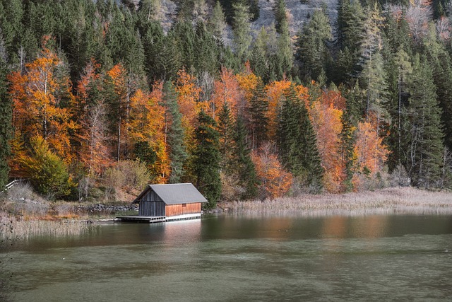 Lac D'Automne Cabane Au Bord De - Photo gratuite sur Pixabay