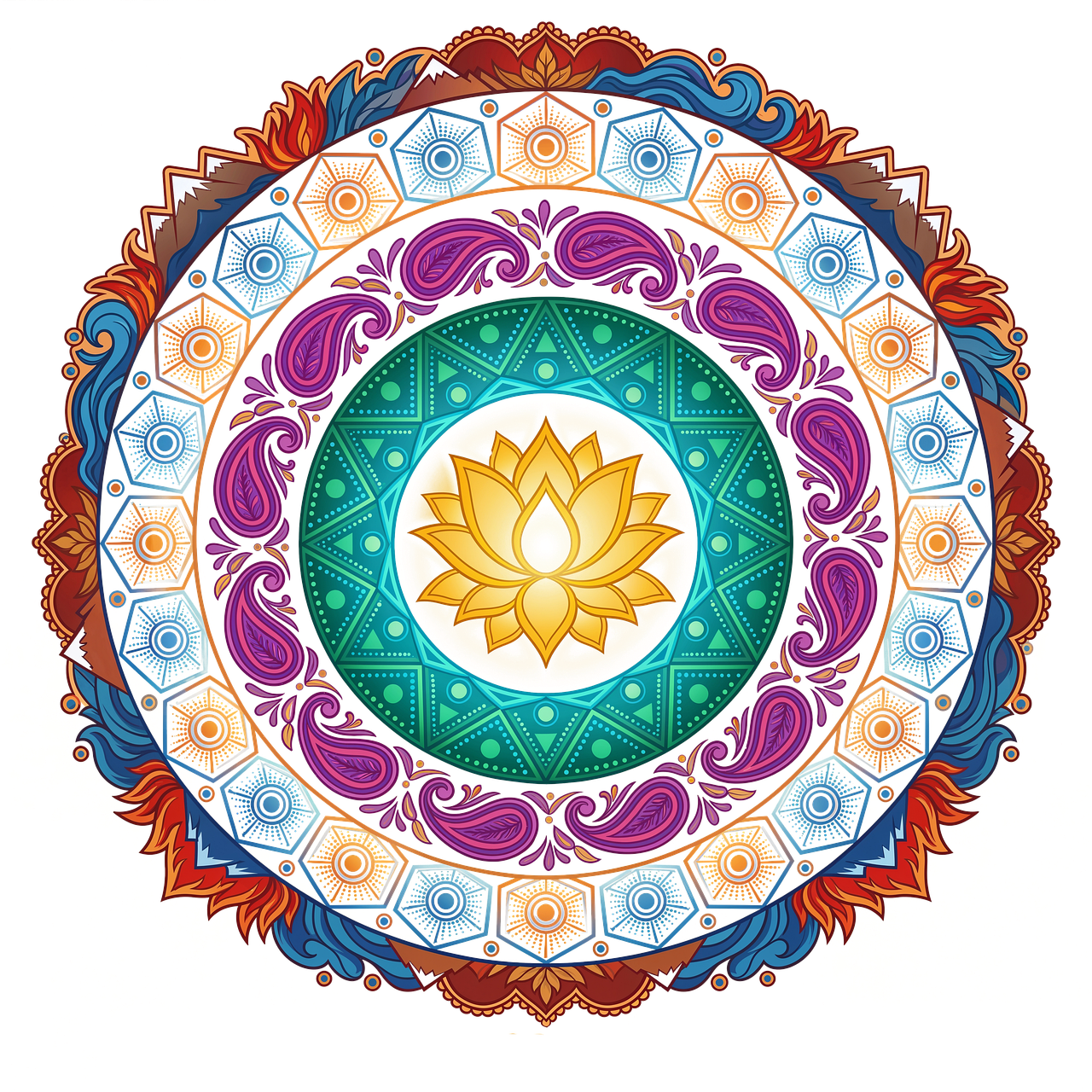 Download Mandala, Lotus, Pattern. Royalty-Free Stock Illustration Image ...