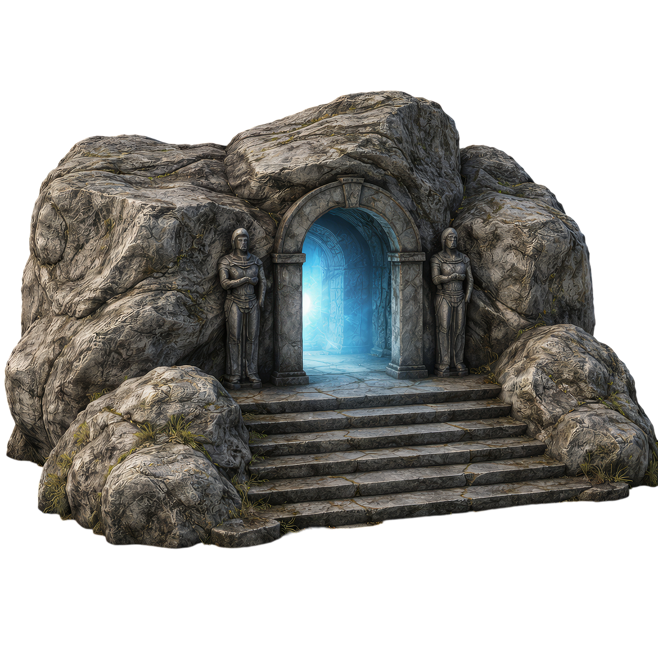 Download Cave Entrance, Magic Portal, Stone Archway. Royalty-Free Stock ...