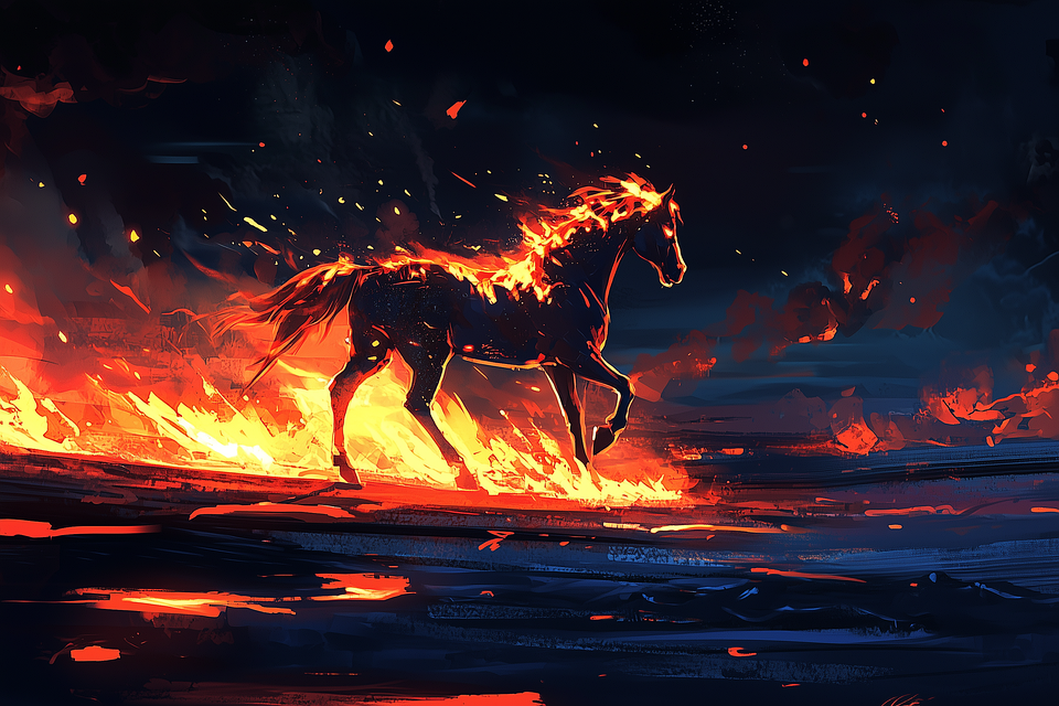Cheval De Feu Mythe - Image gratuite sur Pixabay