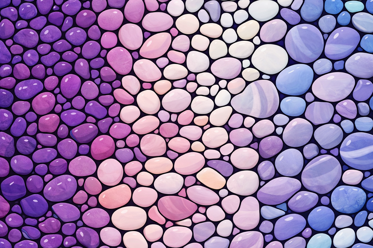 Download Pastel Pebble Pattern, Violet Stones, Blush Pink Background ...