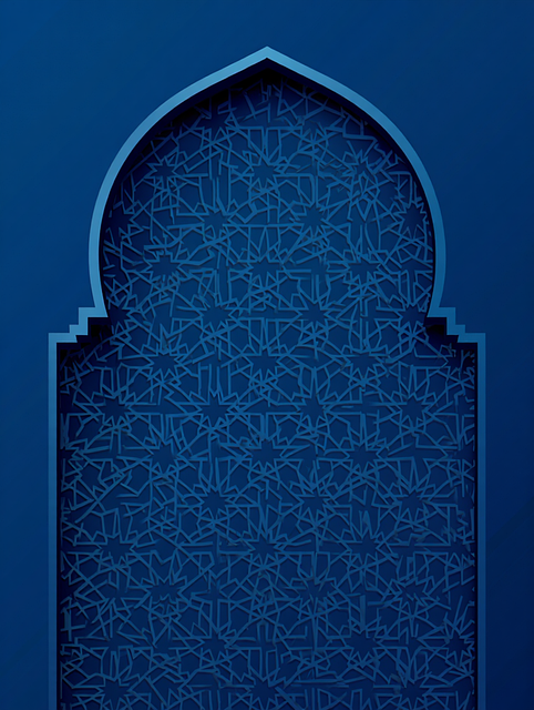 Arabesque Geometri Biru - Gambar gratis di Pixabay