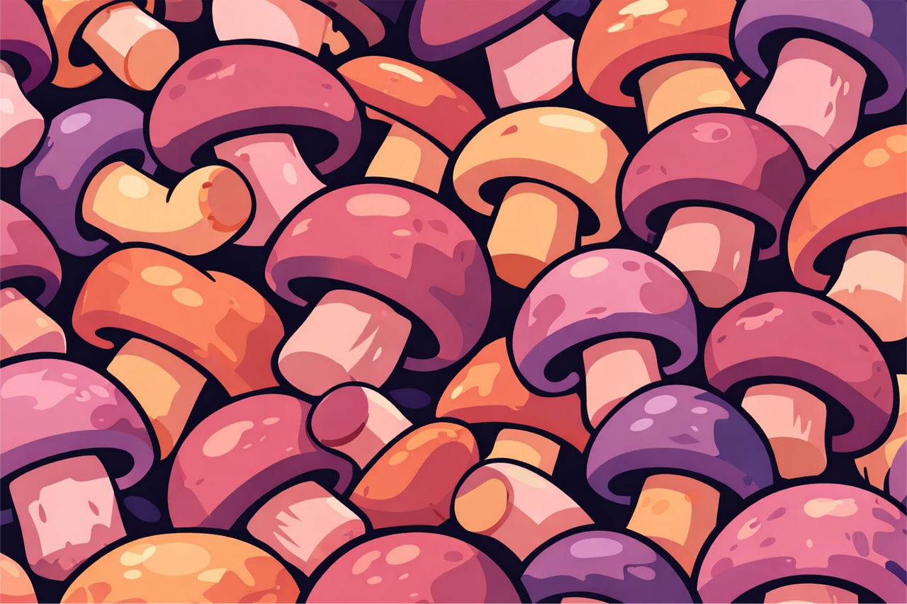 Download Mushrooms, Mushroom Pattern, Fungi. Royalty-Free Vector ...