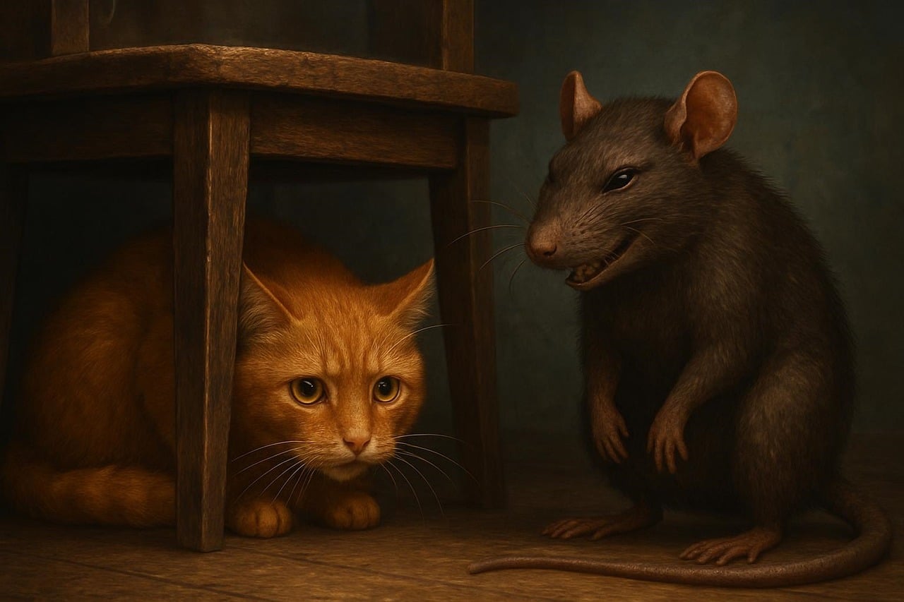 Download Cat, Rat, Fear. Royalty-Free Stock Illustration Image - Pixabay