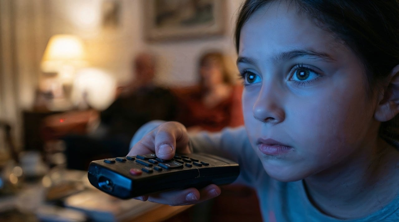 Download Child, Television, Watching. Royalty-Free Stock Illustration ...