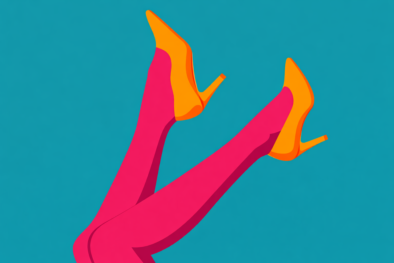 Download Woman Legs, High Heels, Pink Heels. Royalty-Free Vector ...