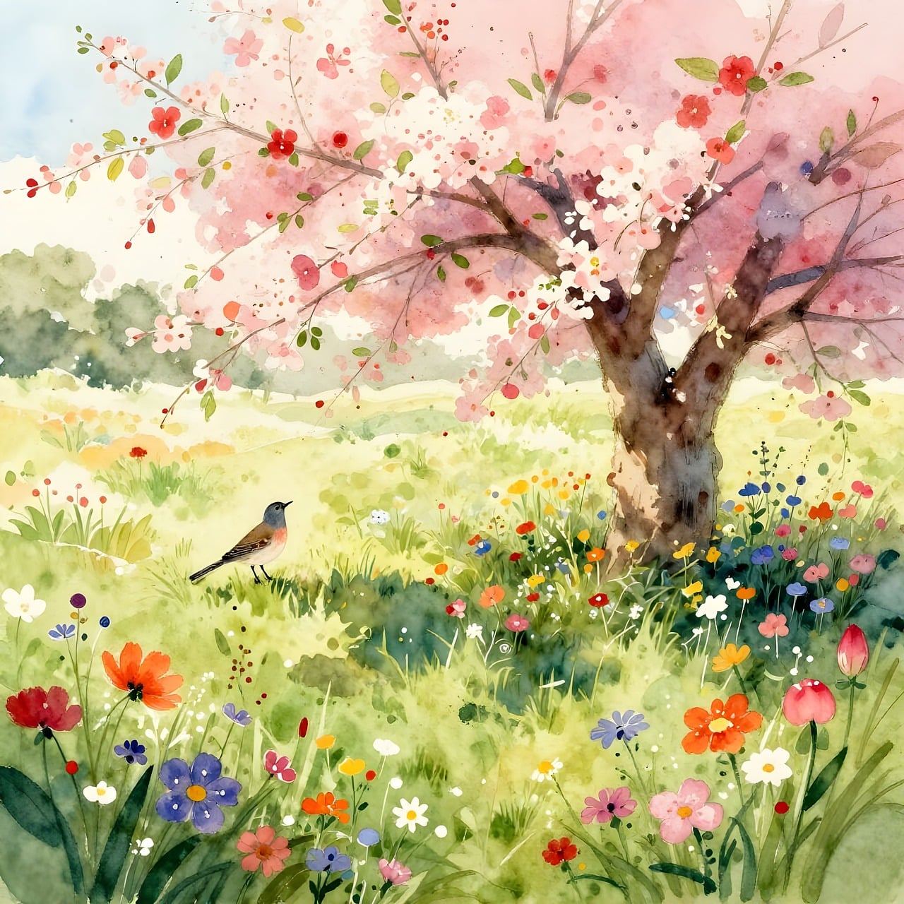 Download Meadow, Nature, Landscape. Royalty-Free Stock Illustration ...