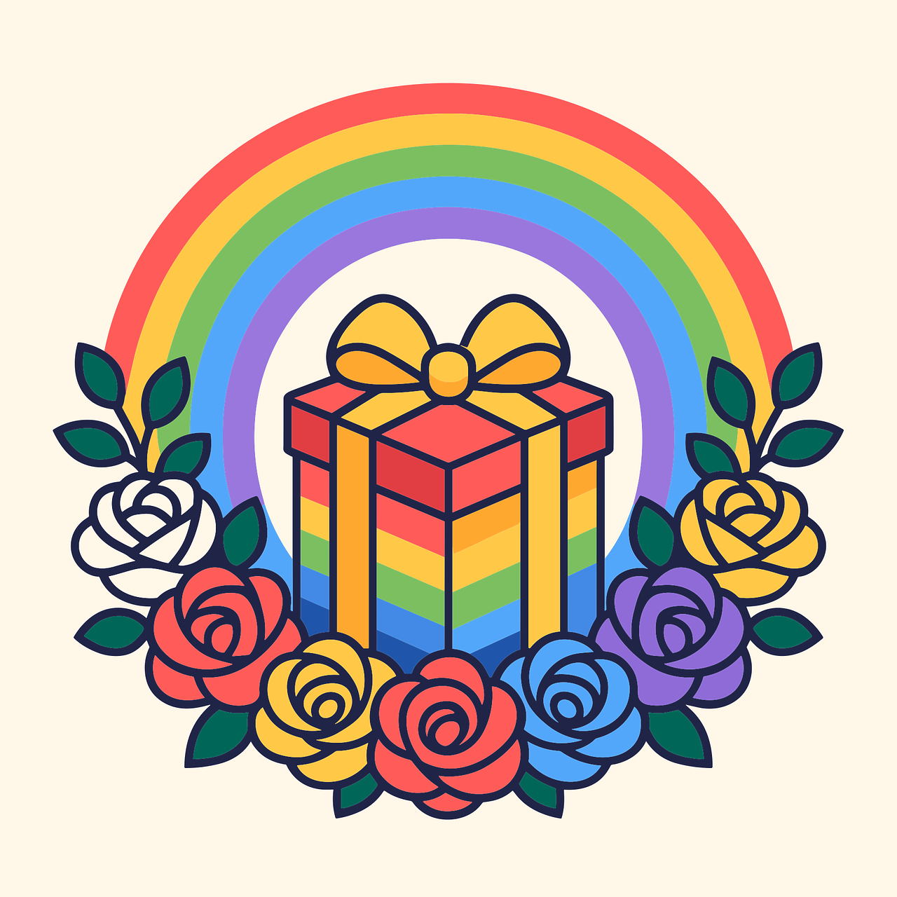 Download Rainbow, Gift, Present. Royalty-Free Vector Graphic - Pixabay