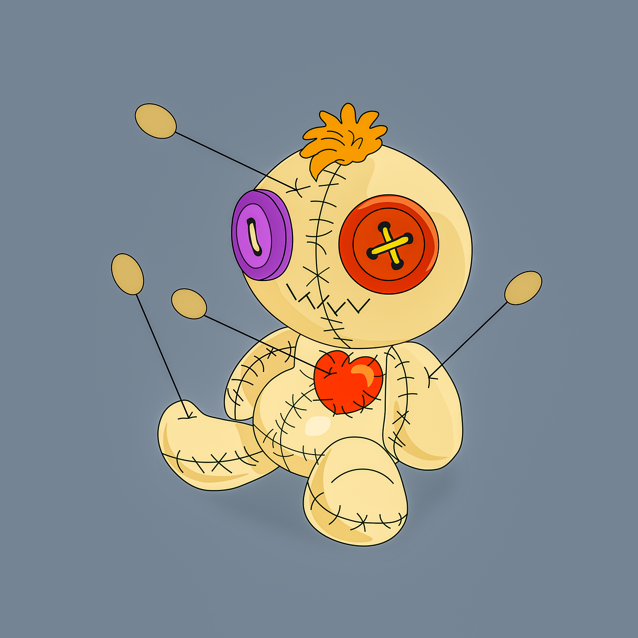 Download Voodoo Doll, Doll, Cute. Royalty-Free Stock Illustration Image ...