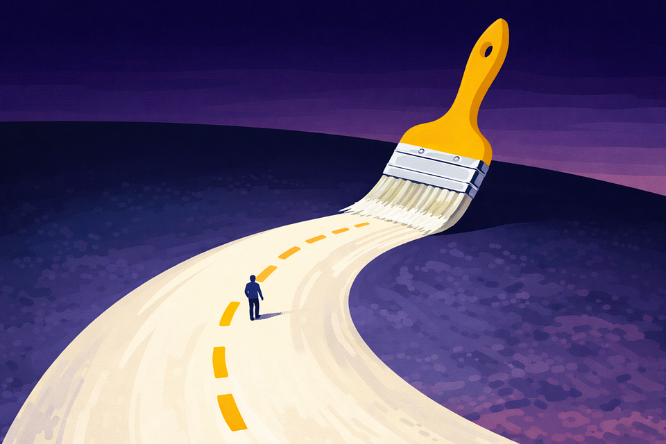 Download Create Your Own Path, Road Concept Illustration, Paintbrush ...