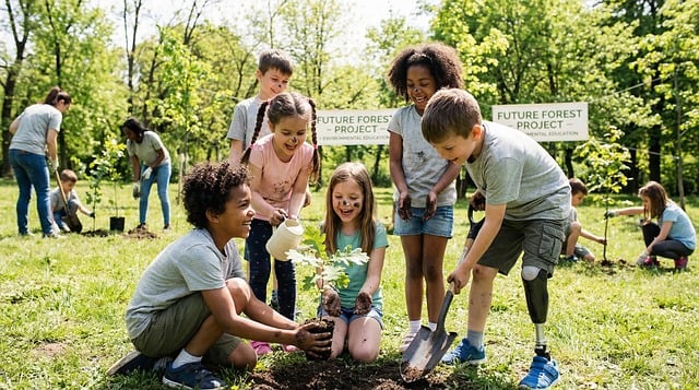 Tree Planting Children Gardening - Free photo on Pixabay