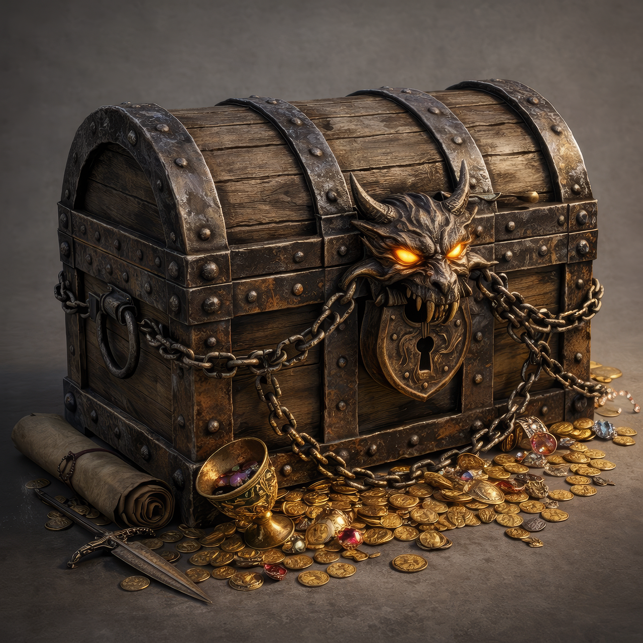Download Treasure Chest, Fantasy, Gold Coins. Royalty-Free Stock ...
