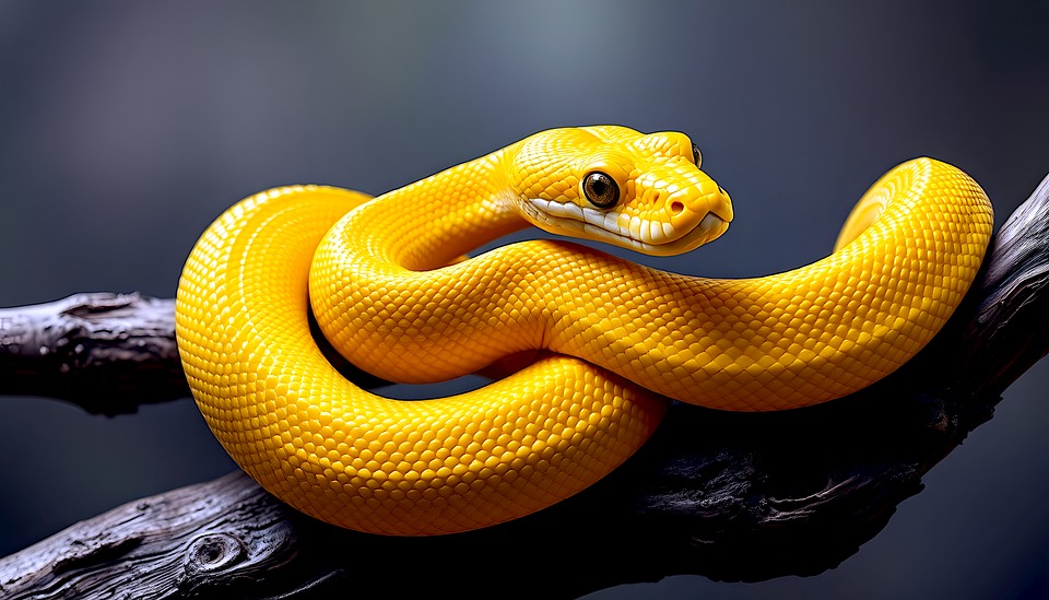 Download Yellow, Snake, Tree Python. Royalty-Free Stock Illustration Image - Pixabay
