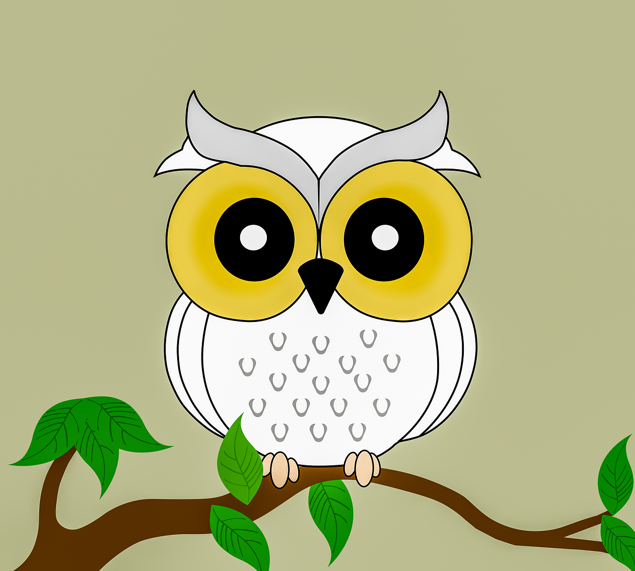 Eule Baum Karikatur - Kostenloses Bild auf Pixabay