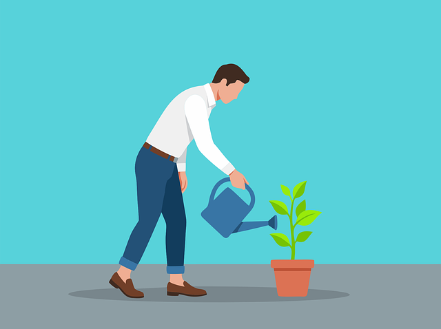 Berkebun Menyiram Tanaman - Gambar vektor gratis di Pixabay