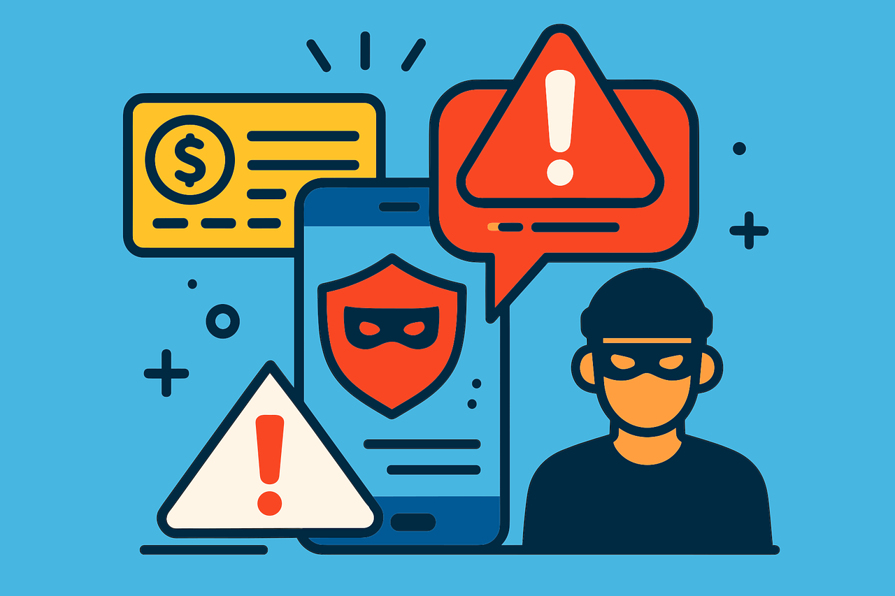 Download Fraud, Cybersecurity, Warning. Royalty-Free Vector Graphic ...