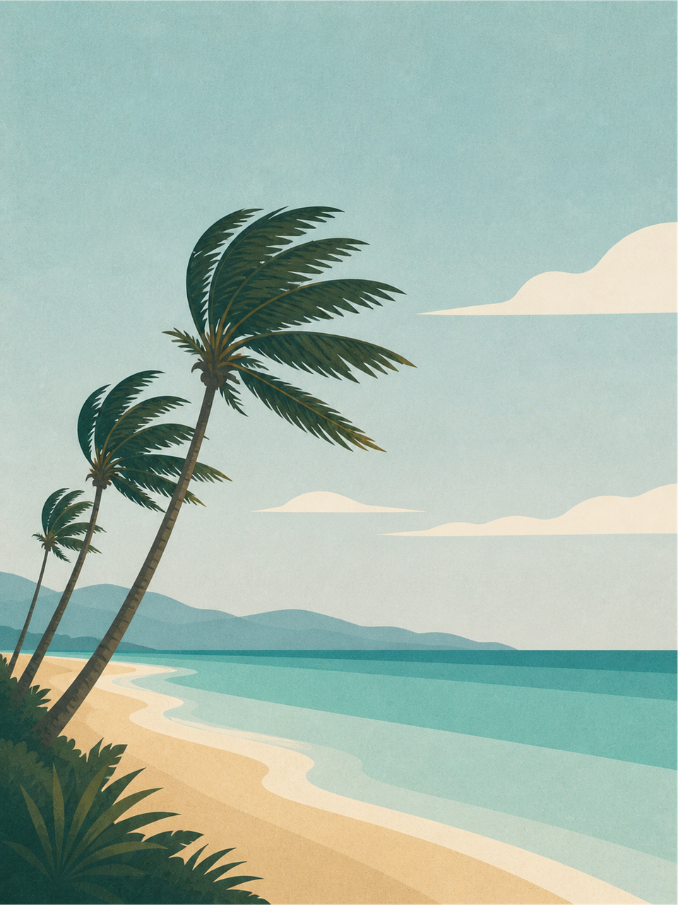 Free Tropical Shoreline Vector Art - Download 1,383+ Tropical Shoreline ...