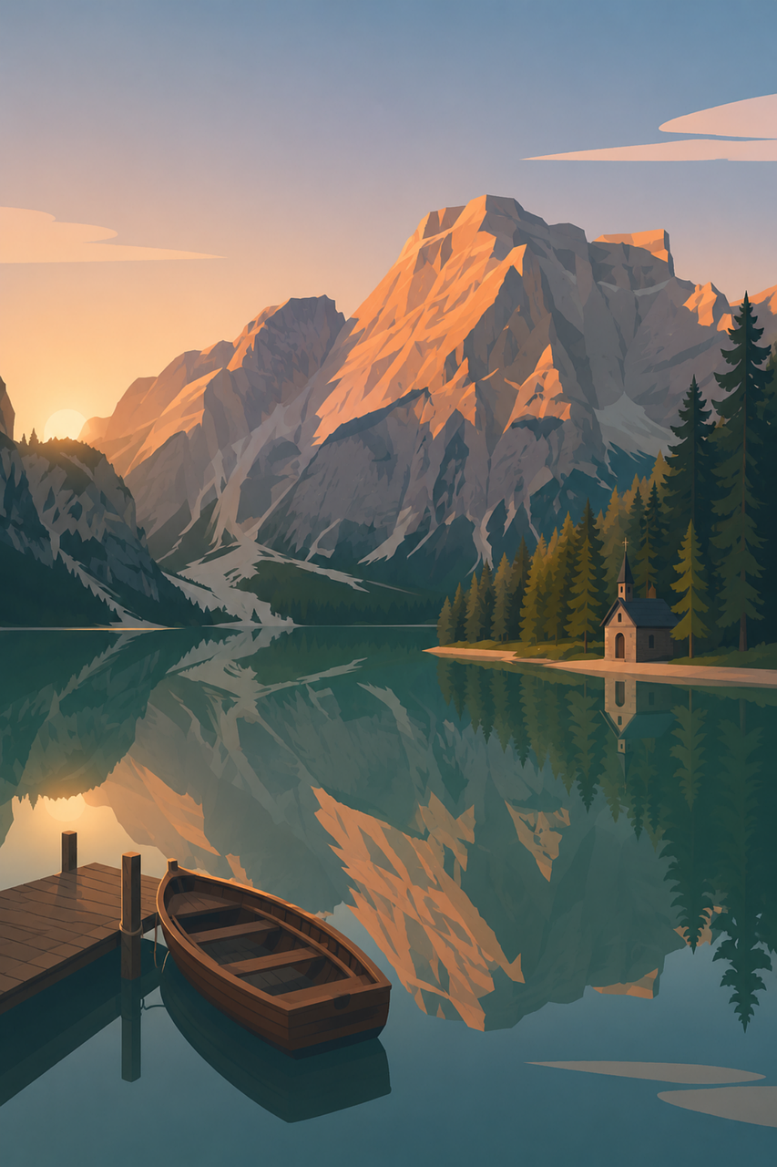 Download Lake, Italy, Dolomites. Royalty-Free Vector Graphic - Pixabay
