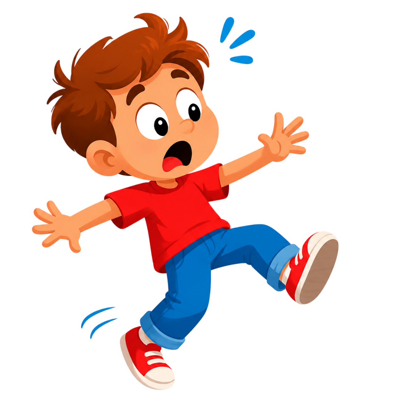 Download Funny Boy, Animation Fall, Cartoon Boy. Royalty-Free Vector ...