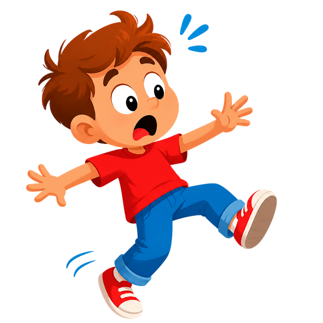 Download Funny Boy, Animation Fall, Cartoon Boy. Royalty-Free Vector ...