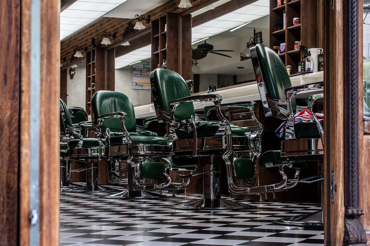 Barbershop Chair Mirror - Free photo on Pixabay