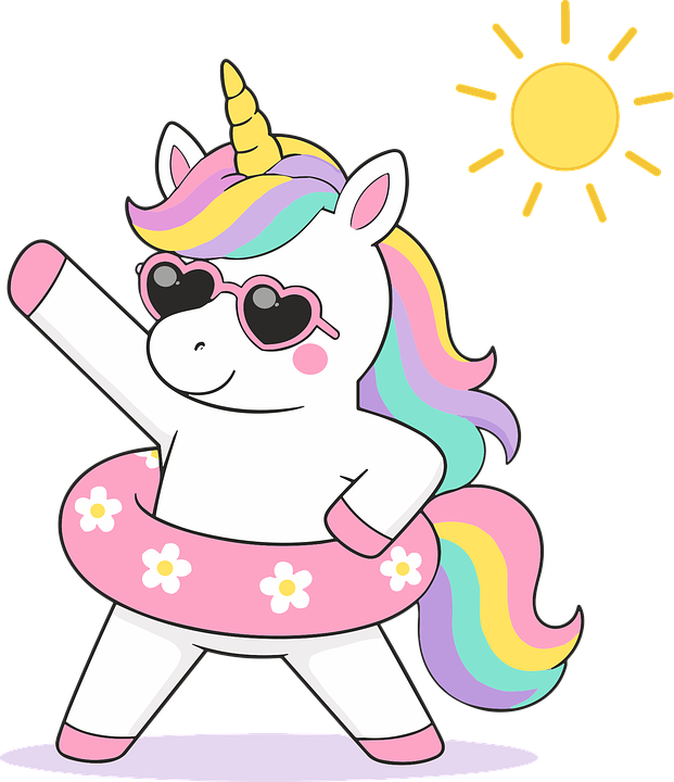 Zomer Eenhoorn Schattige - Gratis vectorafbeelding op Pixabay