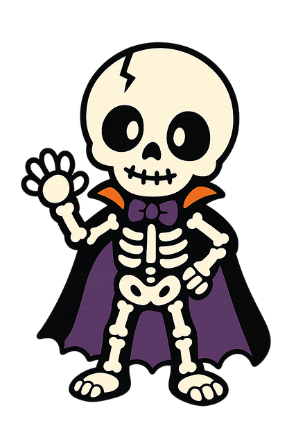 Download Cute Skeleton, Halloween Costume, Cartoon Skeleton. Royalty ...