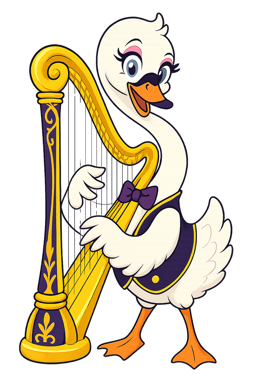 Download Swan, Harp, Musician. Royalty-Free Vector Graphic - Pixabay