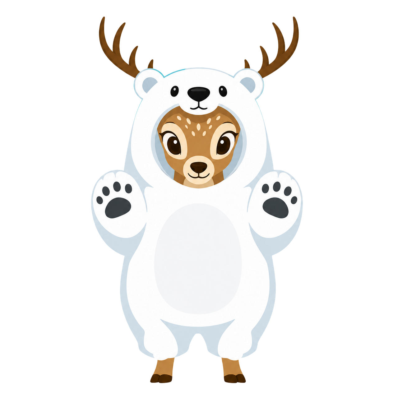 Download Deer, Polar Bear, Animal Costume. Royalty-Free Vector Graphic ...