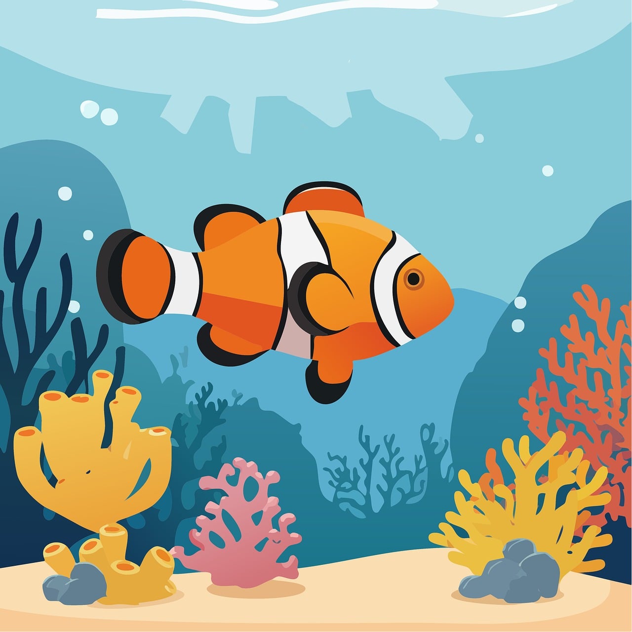 Download Clownfish, Marine Life, Coral Reef. Royalty-Free Stock ...