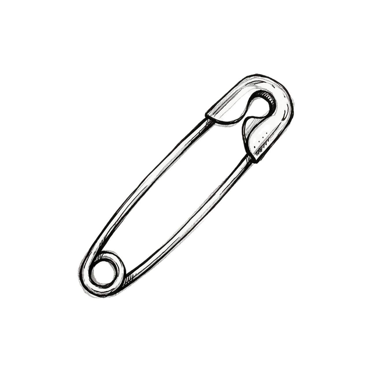 Download Safety Pin, Closed, Diagonal. Royalty-Free Stock Illustration ...