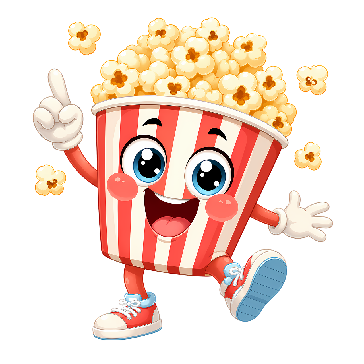 Download Popcorn Mascot, Movie Snack, Cinema. Royalty-Free Stock ...