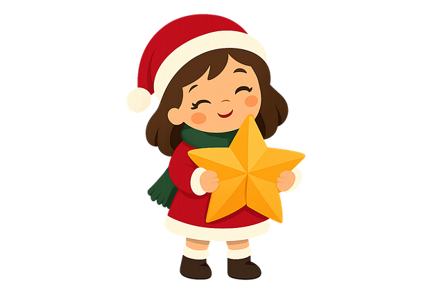 Download Christmas Girl, Christmas Mascot, Joyful Character. Royalty ...