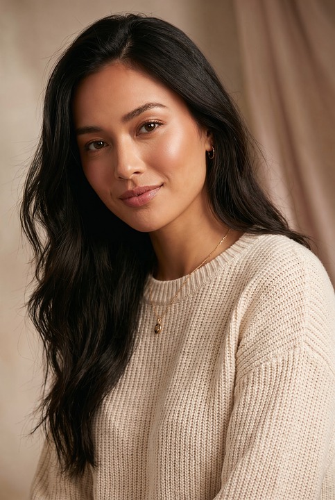 Download Woman, Smile, Sweater. Royalty-Free Stock Illustration Image ...