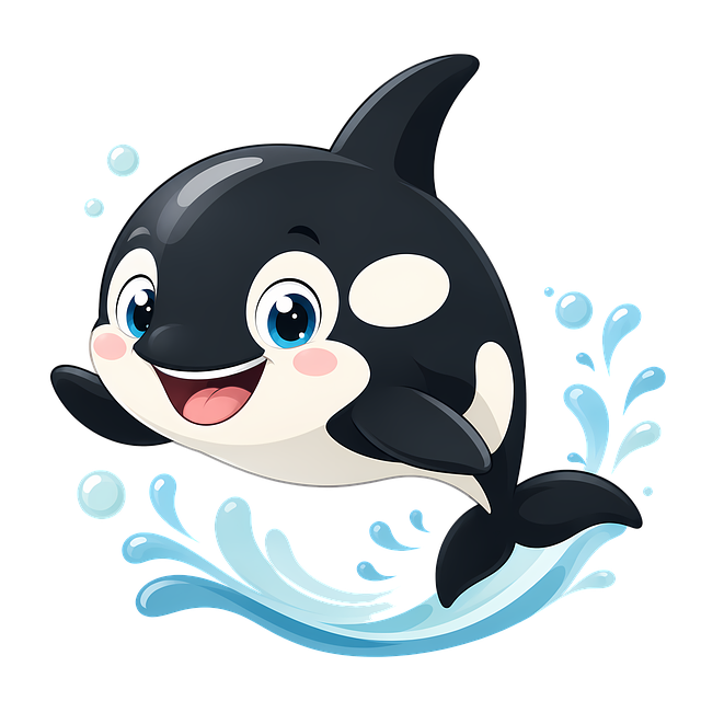 Orka Schattig Cartoon - Gratis afbeelding op Pixabay