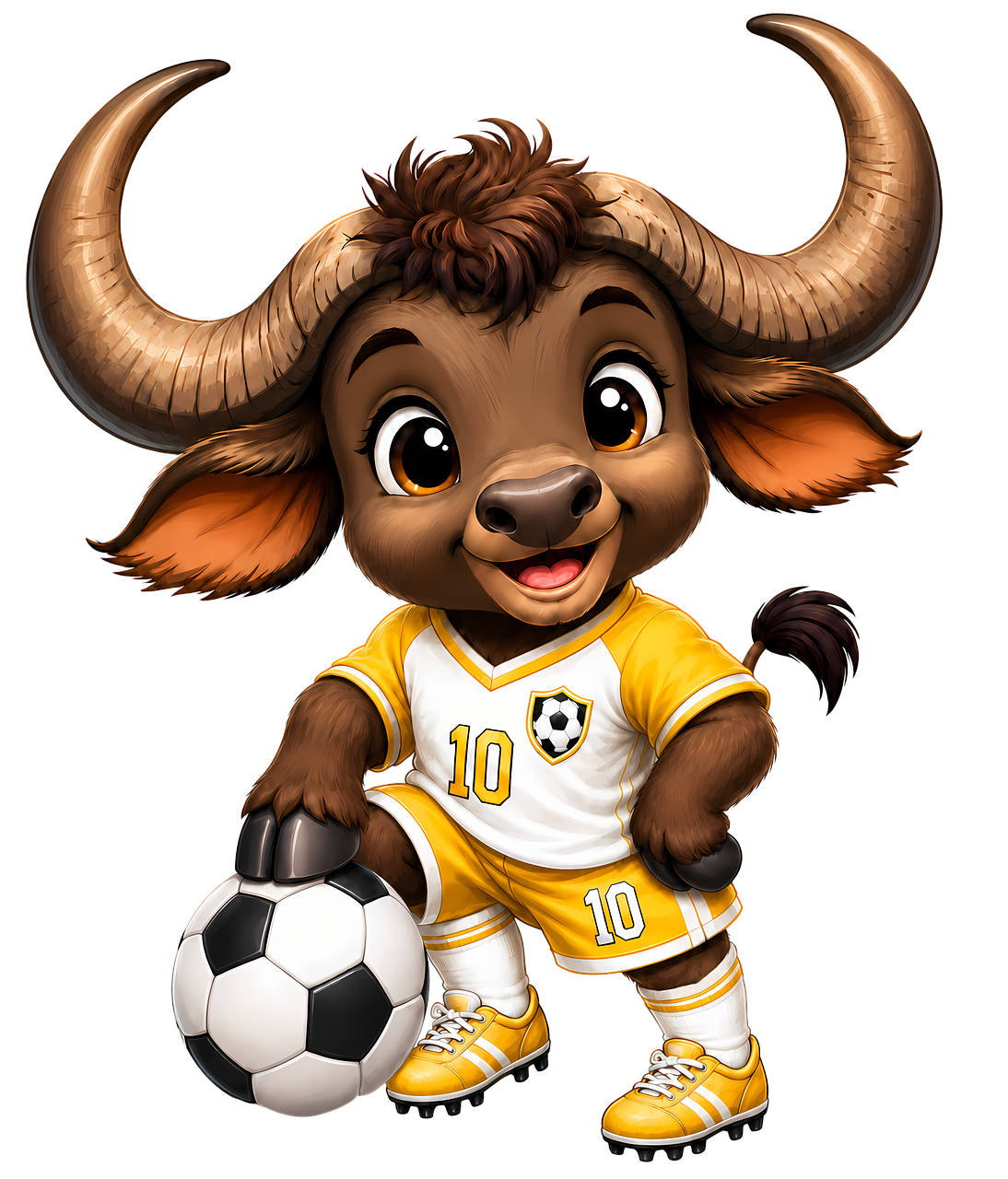 Schattige Bizon Voetbalspeler - Gratis afbeelding op Pixabay