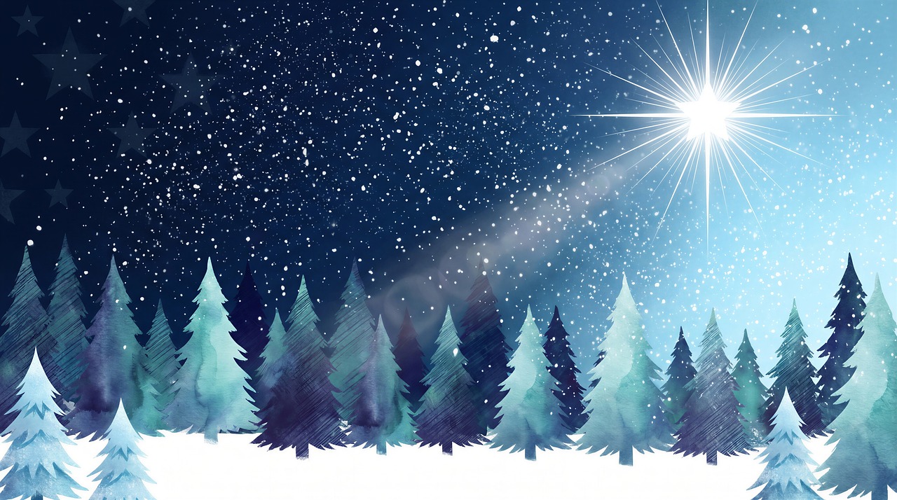 Download Star, Winter, Forest. Royalty-Free Stock Illustration Image ...