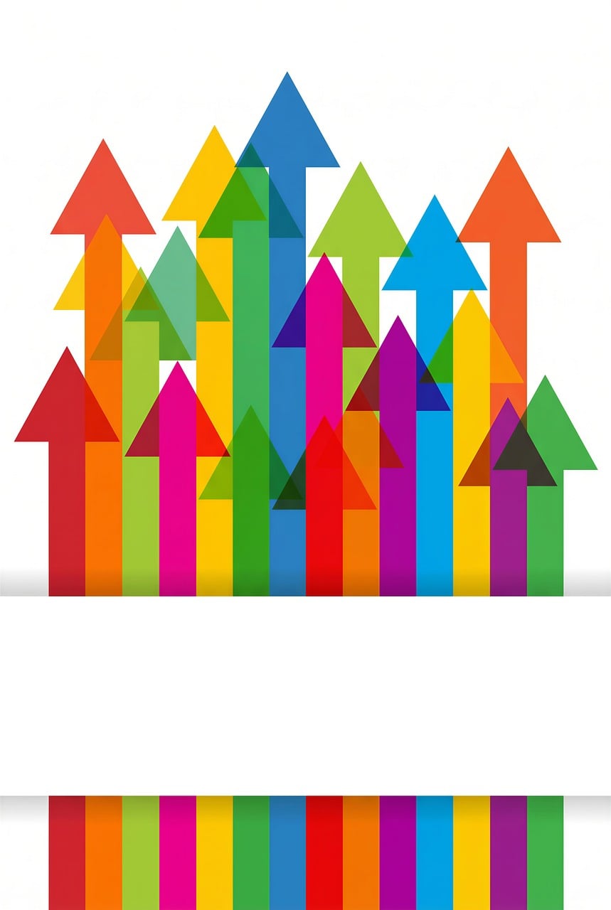 Download Colorful Arrows, Growth, Success. Royalty-Free Stock ...