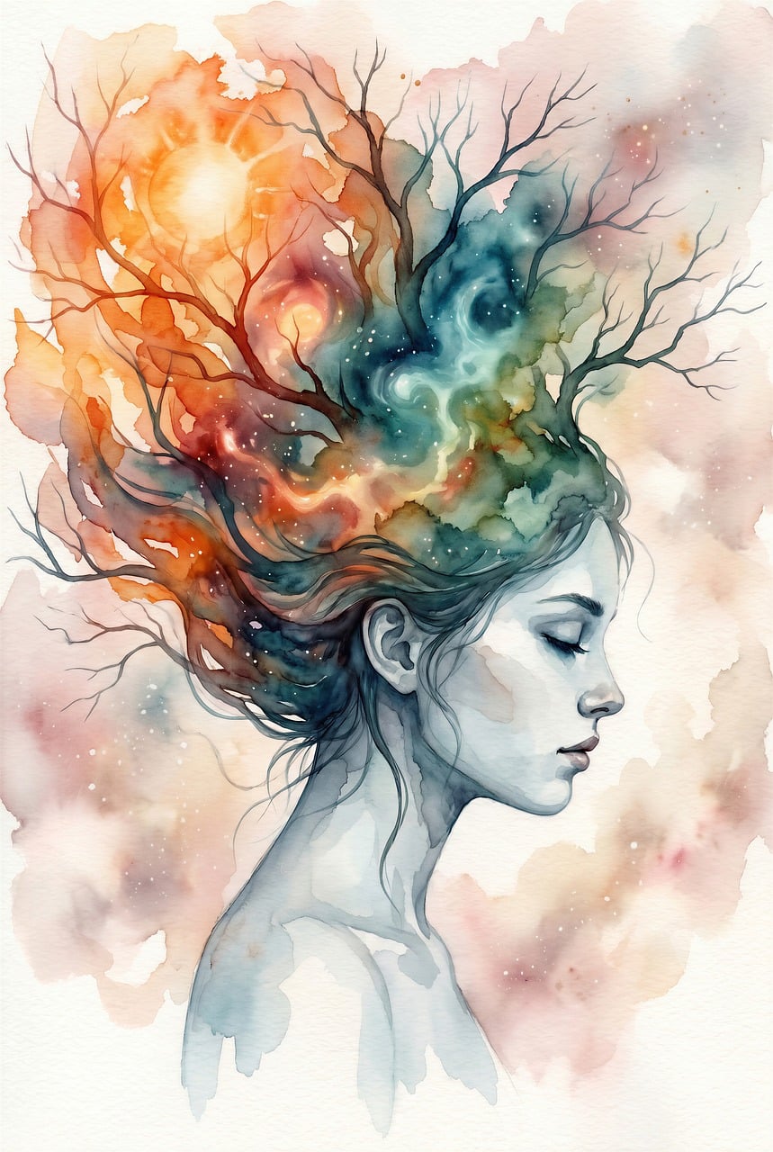 Download Woman, Artwork, Watercolor. Royalty-Free Stock Illustration ...