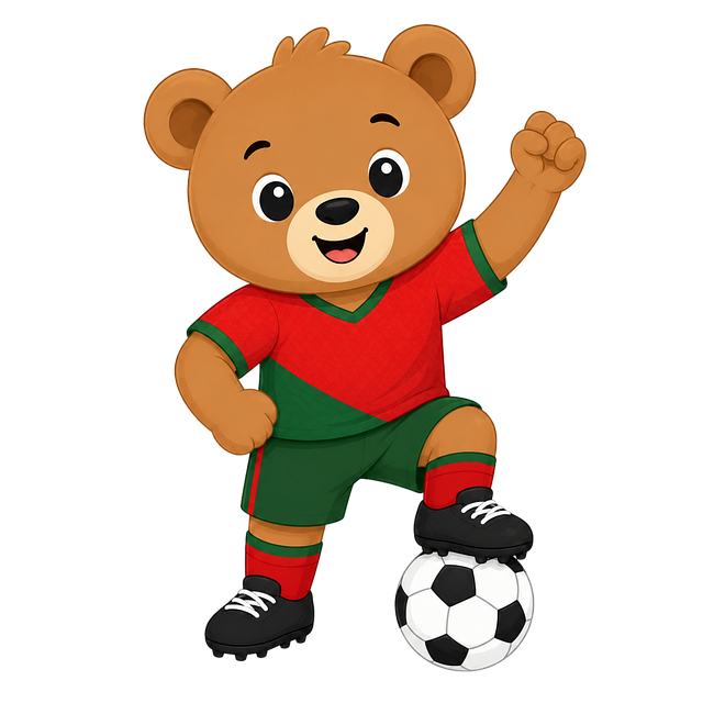 Download Mascot, Football, Teddy Bear. Royalty-Free Vector Graphic ...