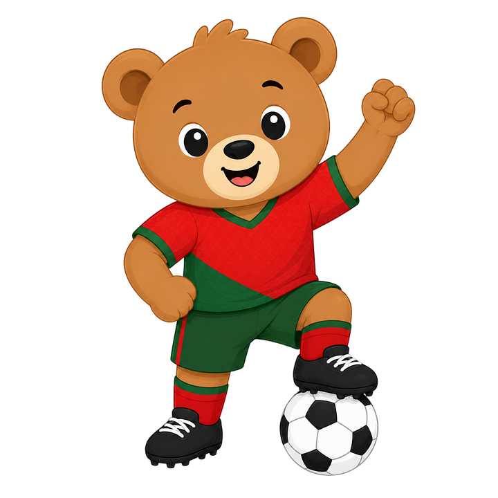Download Mascot, Football, Teddy Bear. Royalty-Free Vector Graphic ...