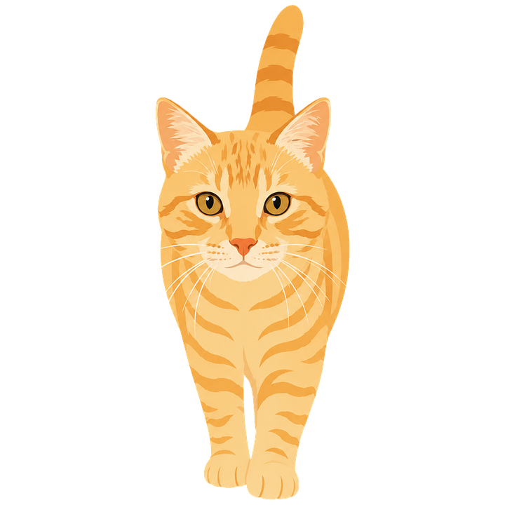 猫 オレンジ色の猫 トラネコ - Pixabayの無料ベクター素材