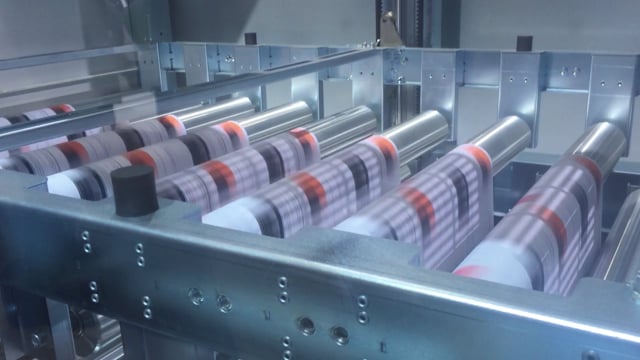 Digital Roll Printing, Print Production, Endless. Free Stock Video ...