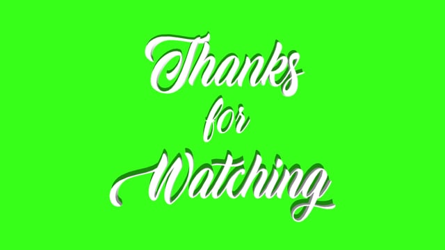 Thank You, Thanks, Green Screen. Free Stock Video - Pixabay