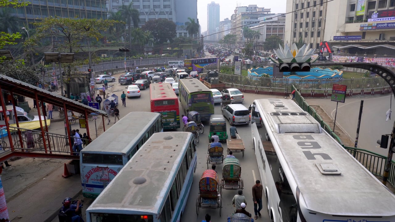 Bangladesh Traffic Jam Road Free Stock Video Pixabay