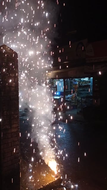 Lakshmi Puja Light, Fireworks, Ma Lakshmi Festival. Free Stock Video ...