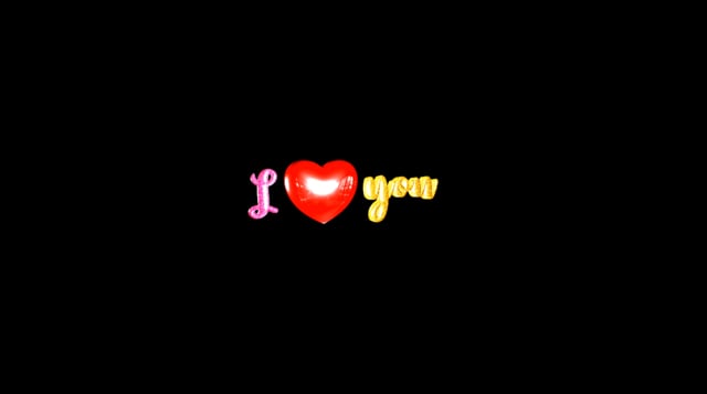 I Love You, I Love You Animation, Valentine'S Day. Free Stock Video ...