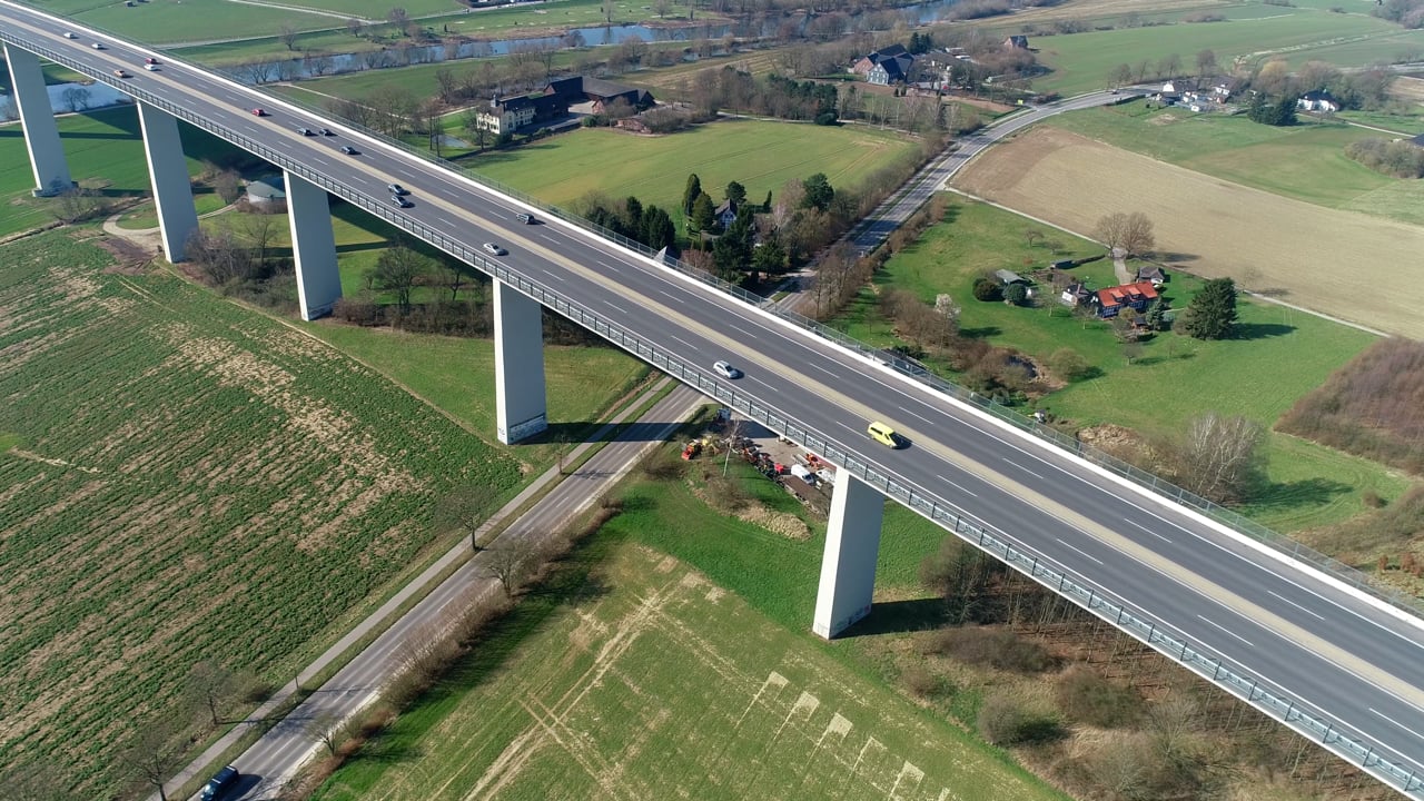 Highway, Bridge, Aerial View. Free Stock Video - Pixabay