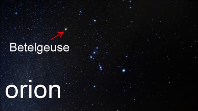 Orion, Betelgeuse, Space. Free Stock Video - Pixabay