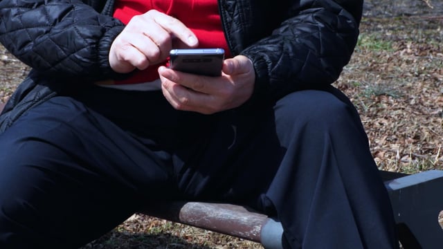 Man, Cell Phone, Bench. Free Stock Video - Pixabay